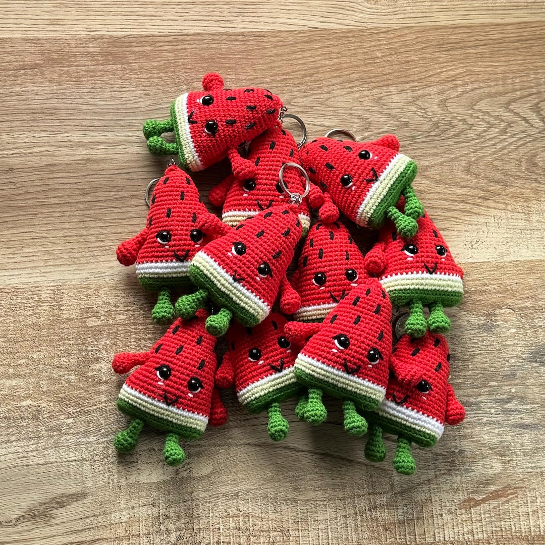 Precious Watermelon Keychains - Etsy