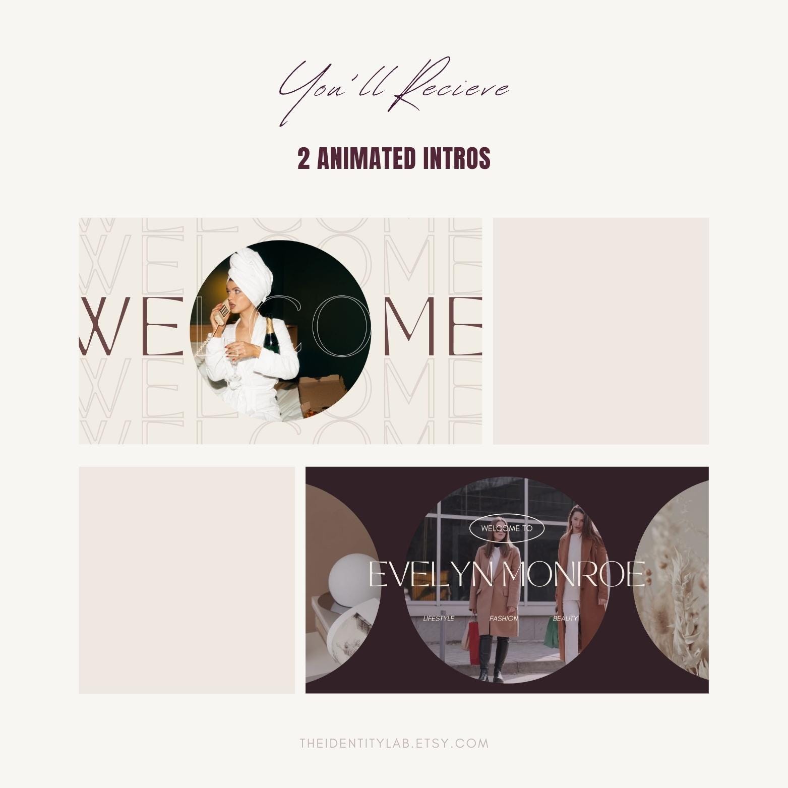 Minimalist Youtube Branding Kit With Editable Canva Templates Banner ...