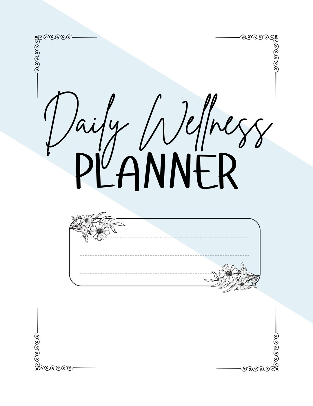 DAILY WELLNESS PLANNER, Health & Wellness Planner, Daily Wellness ...