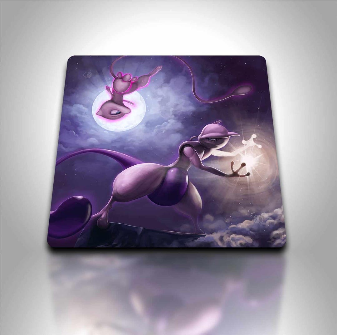 Mewtwo & Mew 2 Player Playmat - Etsy