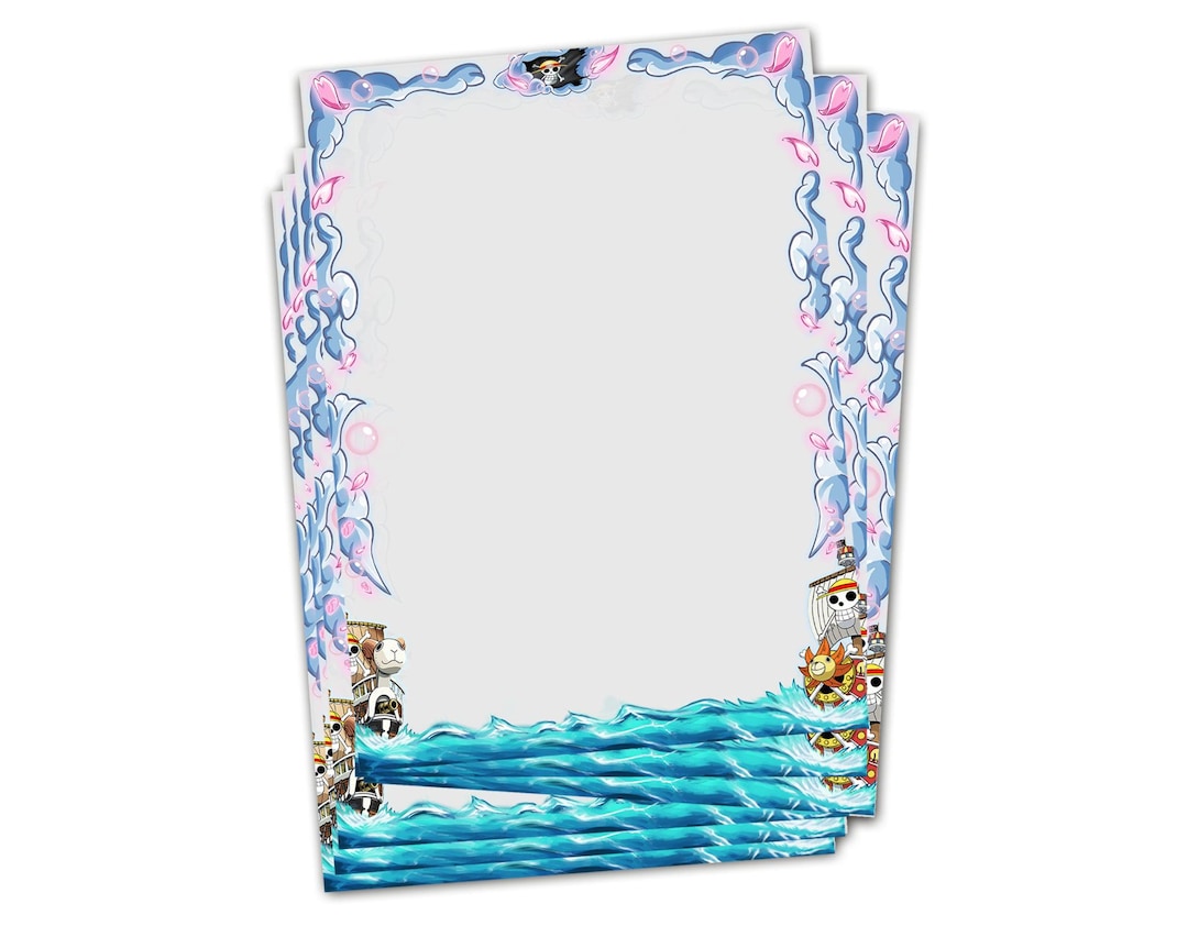 Border Sleeves Oversleeves One Piece Theme Gear 5 Luffy Yugioh Size (60 ...