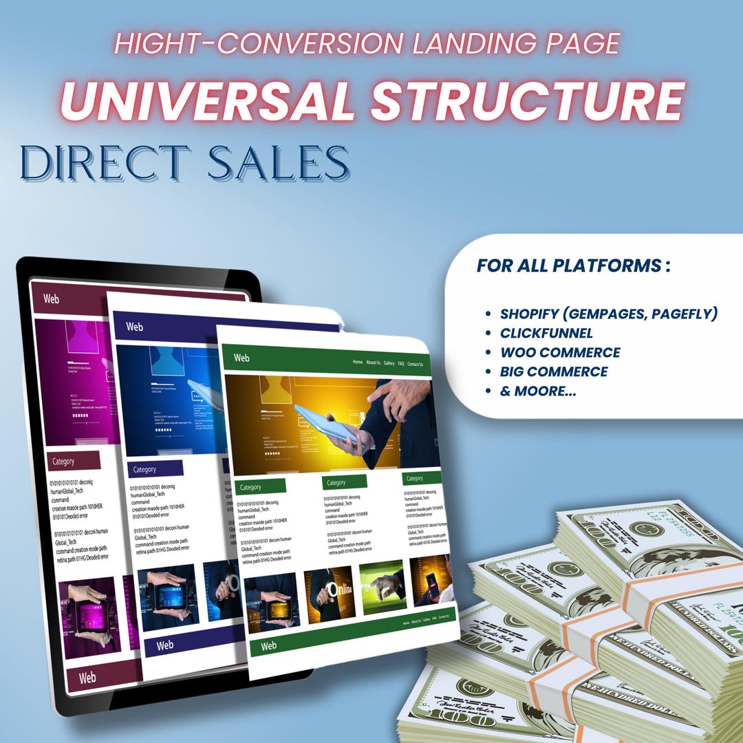 High-conversion Landing Page Template, Shopify Gempages and Moore ...