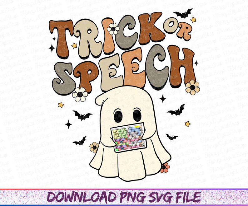 Trick or Speech Png, SLP Halloween Png, Speech Therapy Halloween Png ...