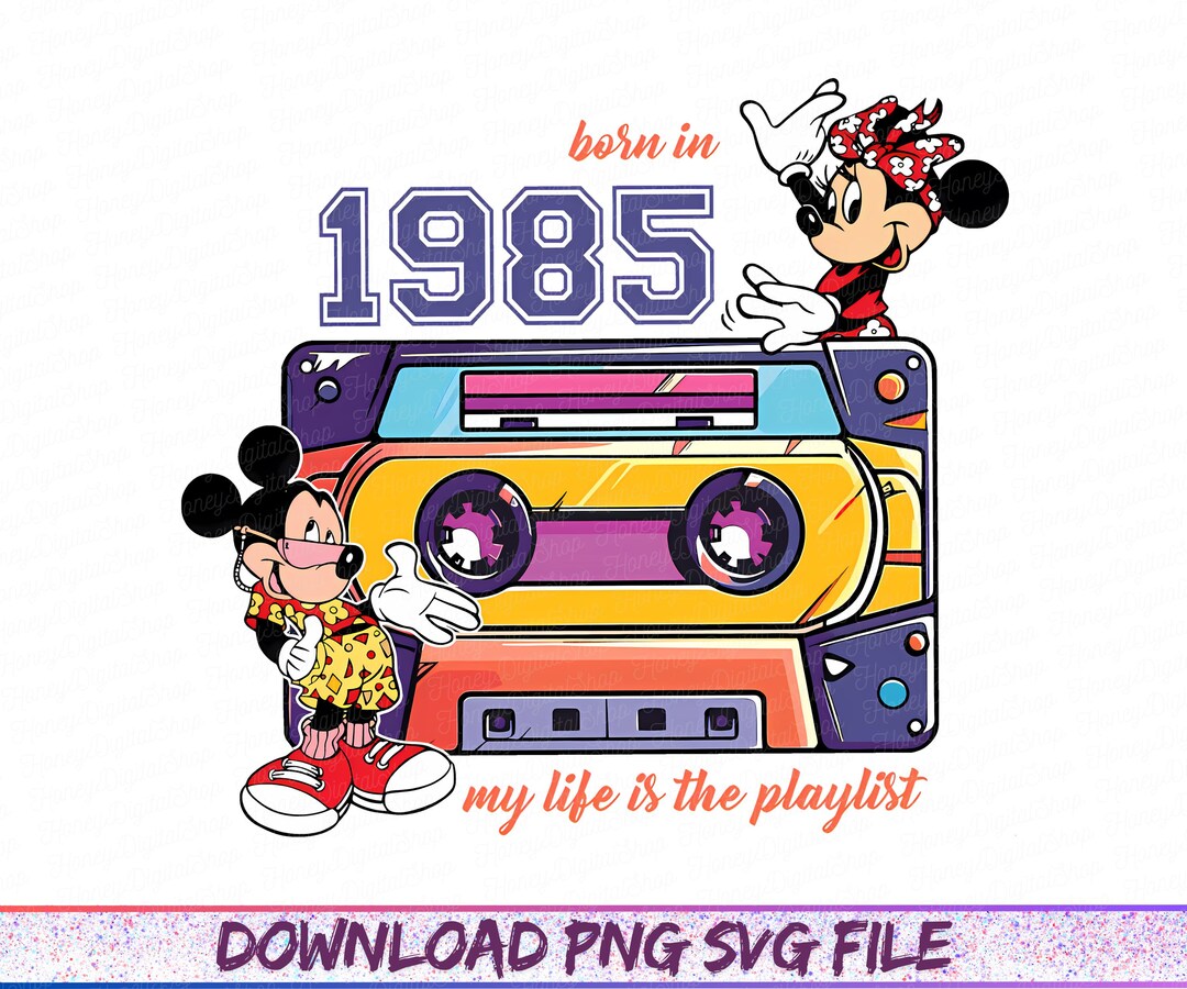 Disney the Best of 1985 Mickey Png, Vintage Mickey and Minnie Png ...