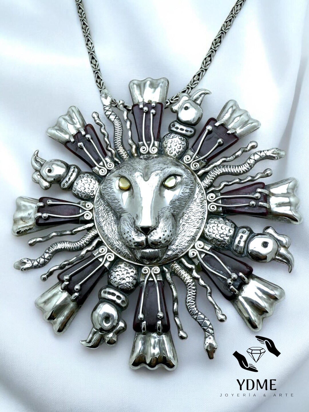 Andean Trilogy Puma Condor Snake Pendant Silver 950 Peru - Etsy