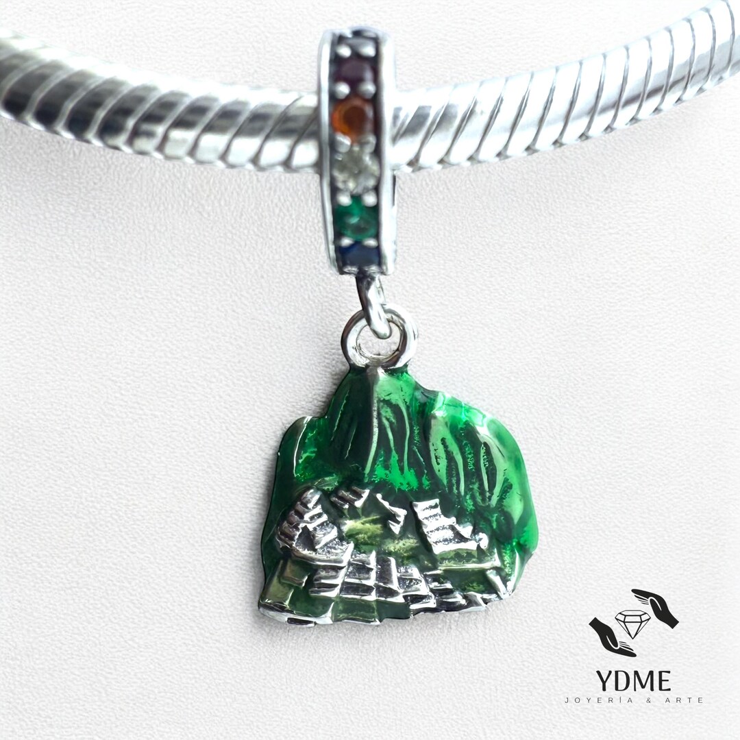Machu Picchu Charm in 925 Silver With Engraved Andean Trilogy – Symbol ...