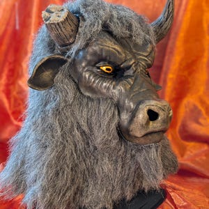 Handmade 3D Printed Minotaur Mask for Cosplay & Halloween Impressive ...