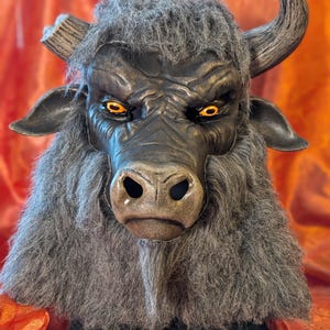Handmade 3D Printed Minotaur Mask for Cosplay & Halloween Impressive ...