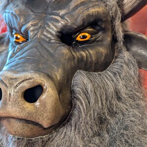 Handmade 3D Printed Minotaur Mask for Cosplay & Halloween Impressive ...