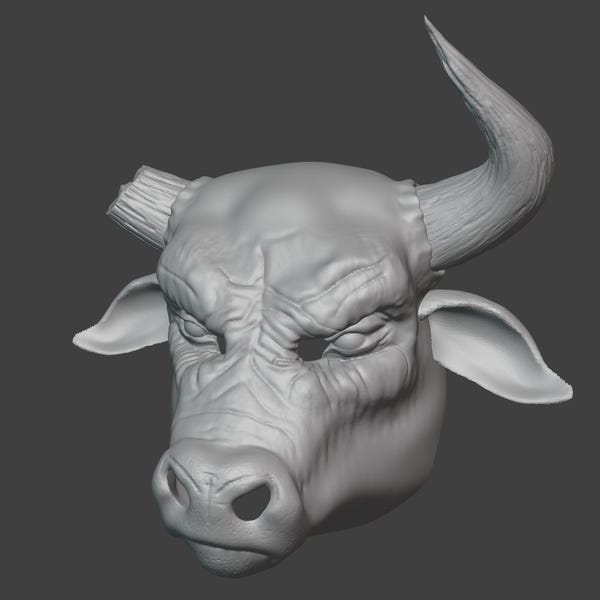Bull Mask - Etsy