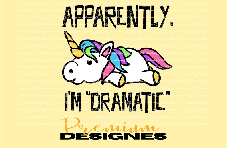 Dramatic Unicorn SVG: Funny Unicorn Clipart (digital Download) - Etsy