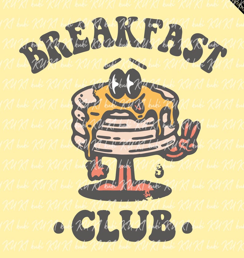 Breakfast Club Svg, Breakfast Club PNG, Brunch Pancake Stack Holding ...