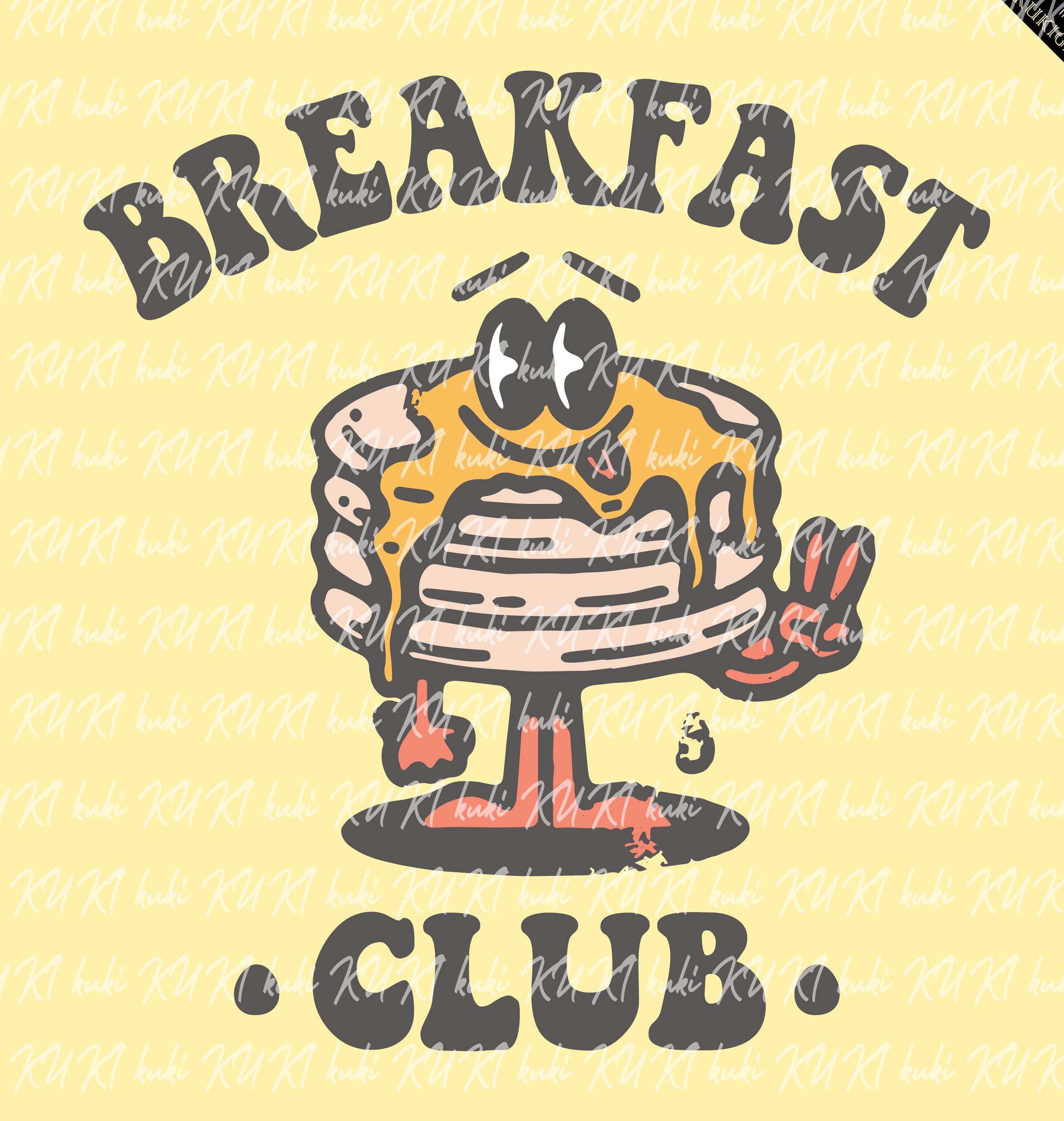 Breakfast Club Svg, Breakfast Club PNG, Brunch Pancake Stack Holding ...