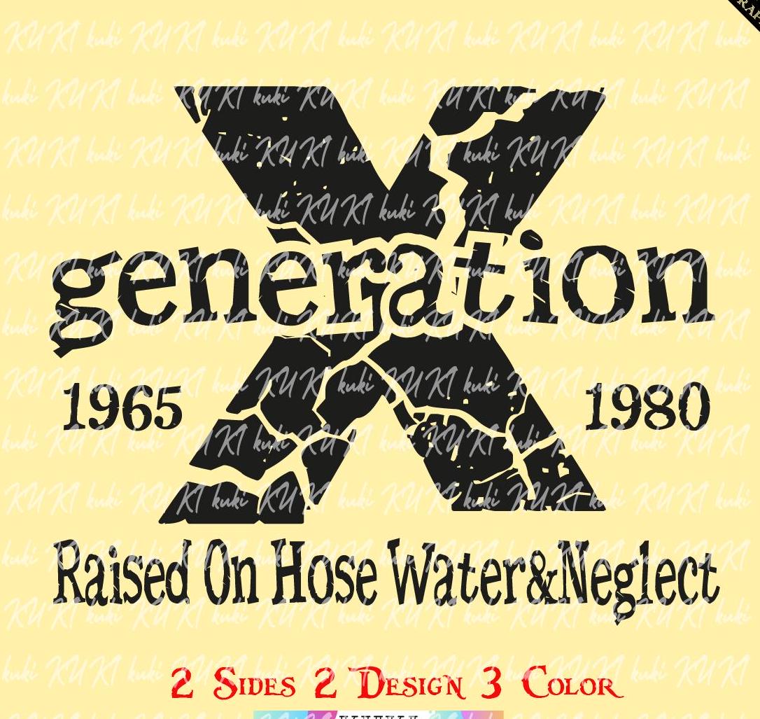 Vintage Gen X SVG, Generation X PNG - Etsy