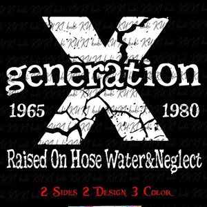 Vintage Gen X SVG, Generation X PNG - Etsy