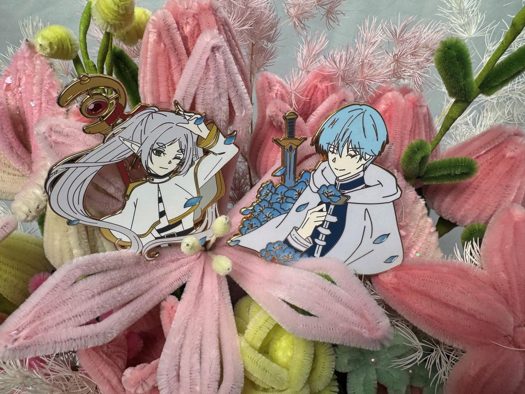 Frieren & Himmel Enamel Pin Set Collectible Character Pins, Anime ...