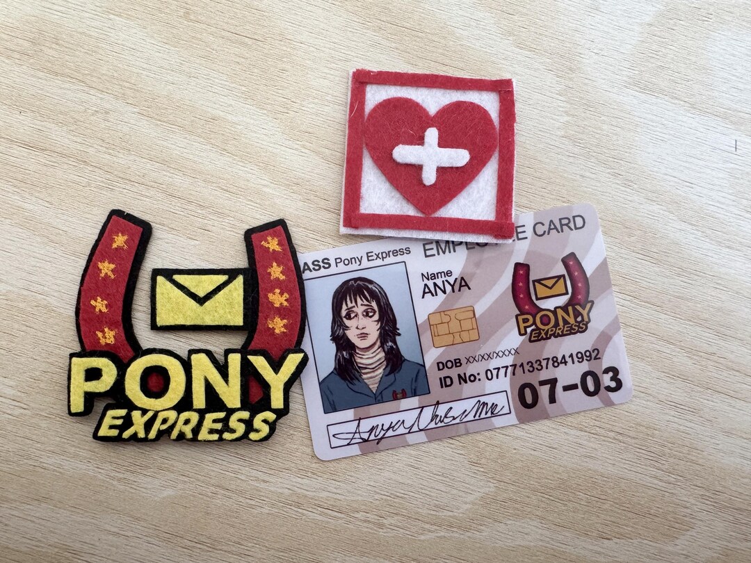 Mouthwashing Pony Express Handmade Sew on Felt Patch Mouthwashing Card ...