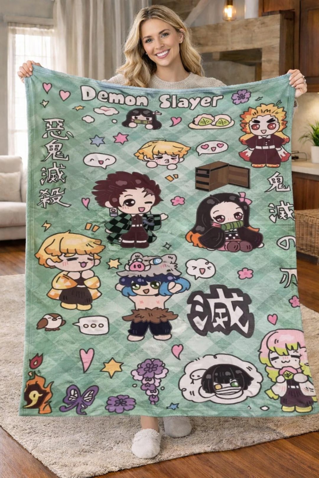 Cute Cartoon Flannel Blanket 1 × 1.5 M – Soft Cozy Fleece Throw for ...