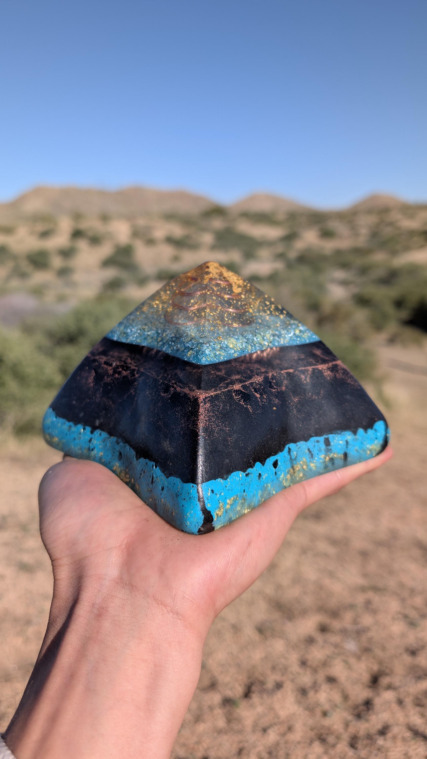 Hand Mold Giza Pyramid Orgone Generator 144mhz Home Energy Filter EMF ...