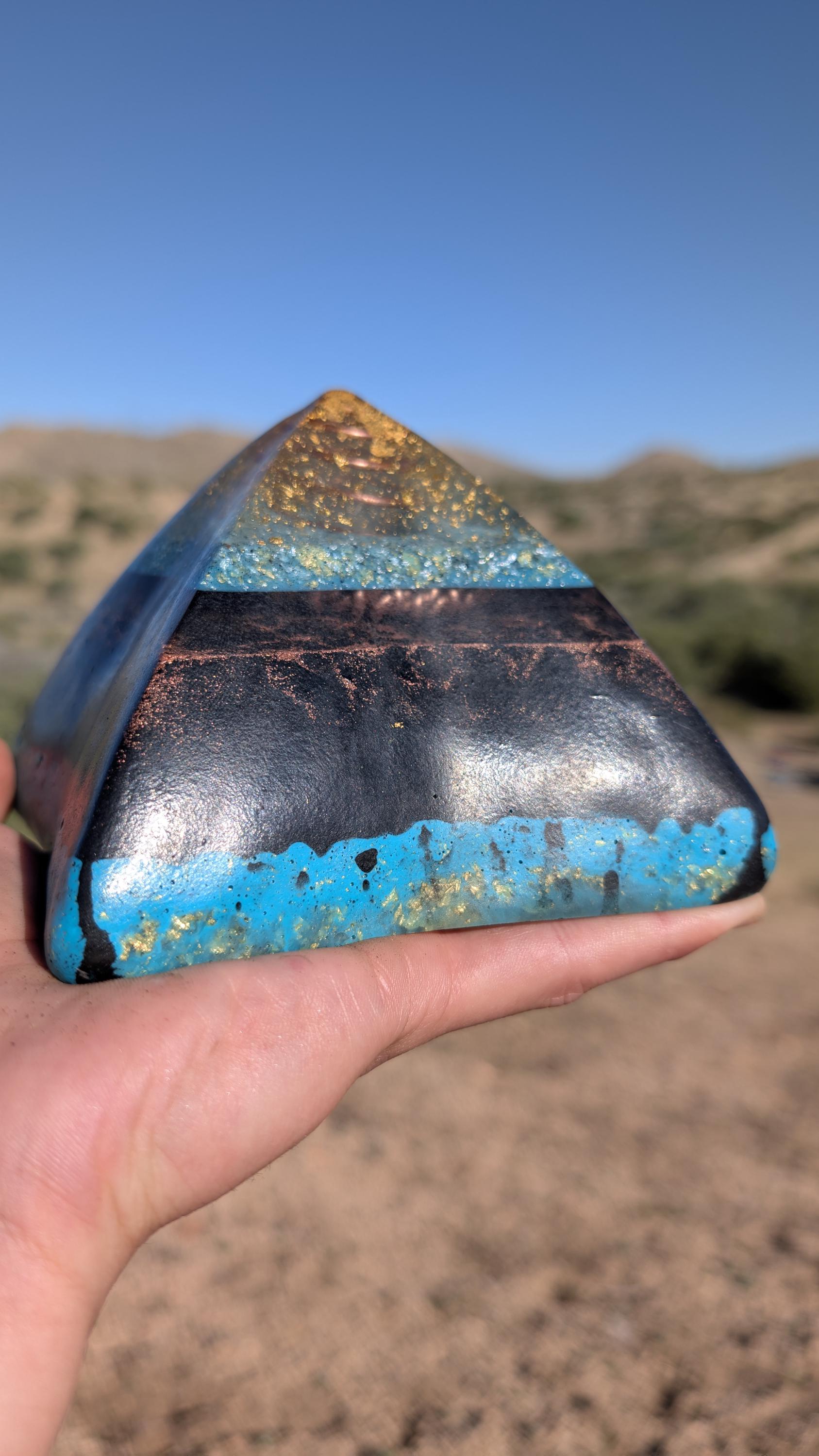 Hand Mold Giza Pyramid Orgone Generator 144mhz Home Energy Filter EMF ...
