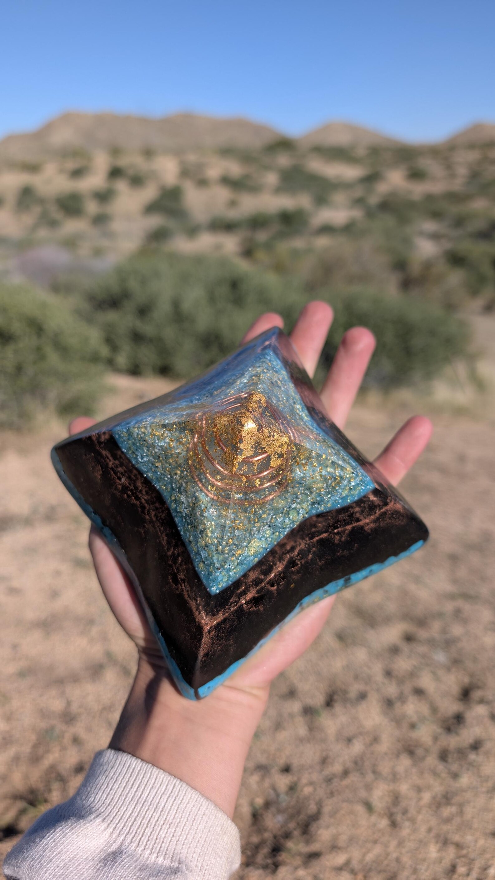 Hand Mold Giza Pyramid Orgone Generator 144mhz Home Energy Filter EMF ...
