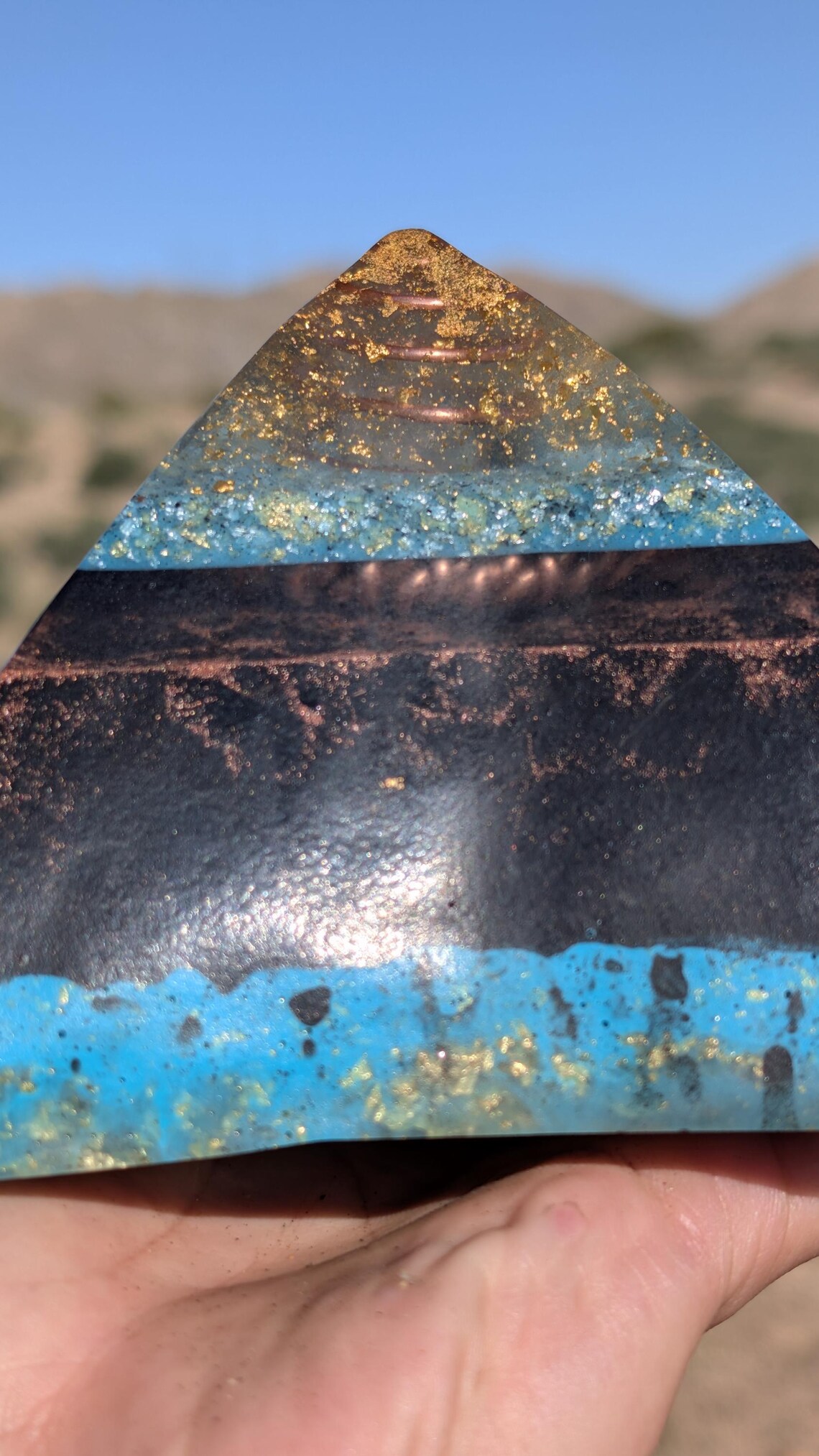 Hand Mold Giza Pyramid Orgone Generator 144mhz Home Energy Filter EMF ...