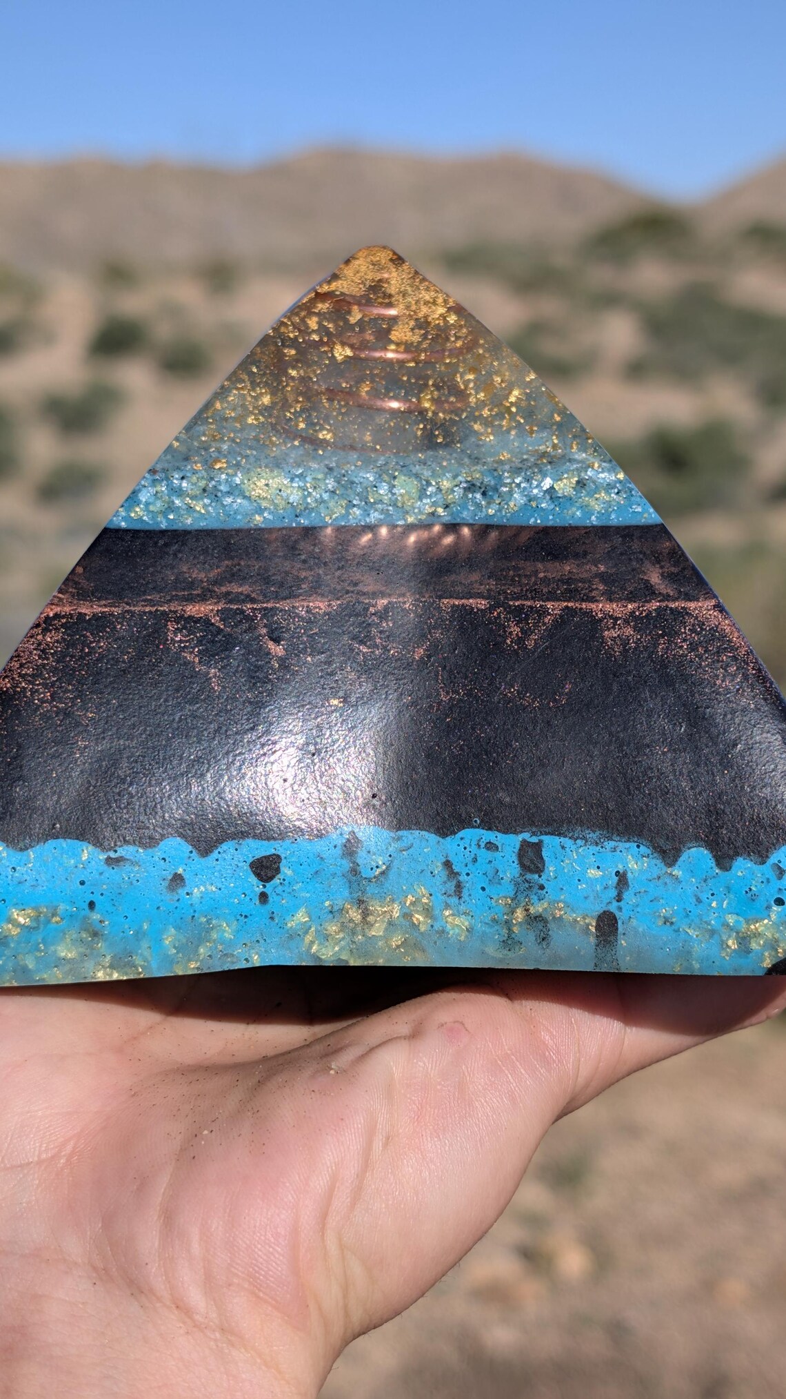 Hand Mold Giza Pyramid Orgone Generator 144mhz Home Energy Filter EMF ...