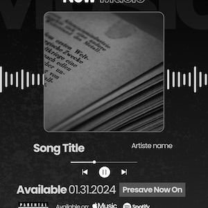 Digital Music Flyer - Customizable Design for Artists, Singers, and ...