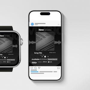 Digital Music Flyer - Customizable Design for Artists, Singers, and ...