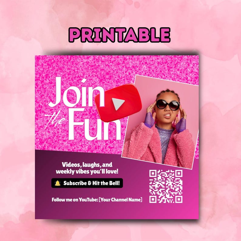 Girls Youtube & Instagram Canva Bundle | Banner, Thumbnail, Profile ...