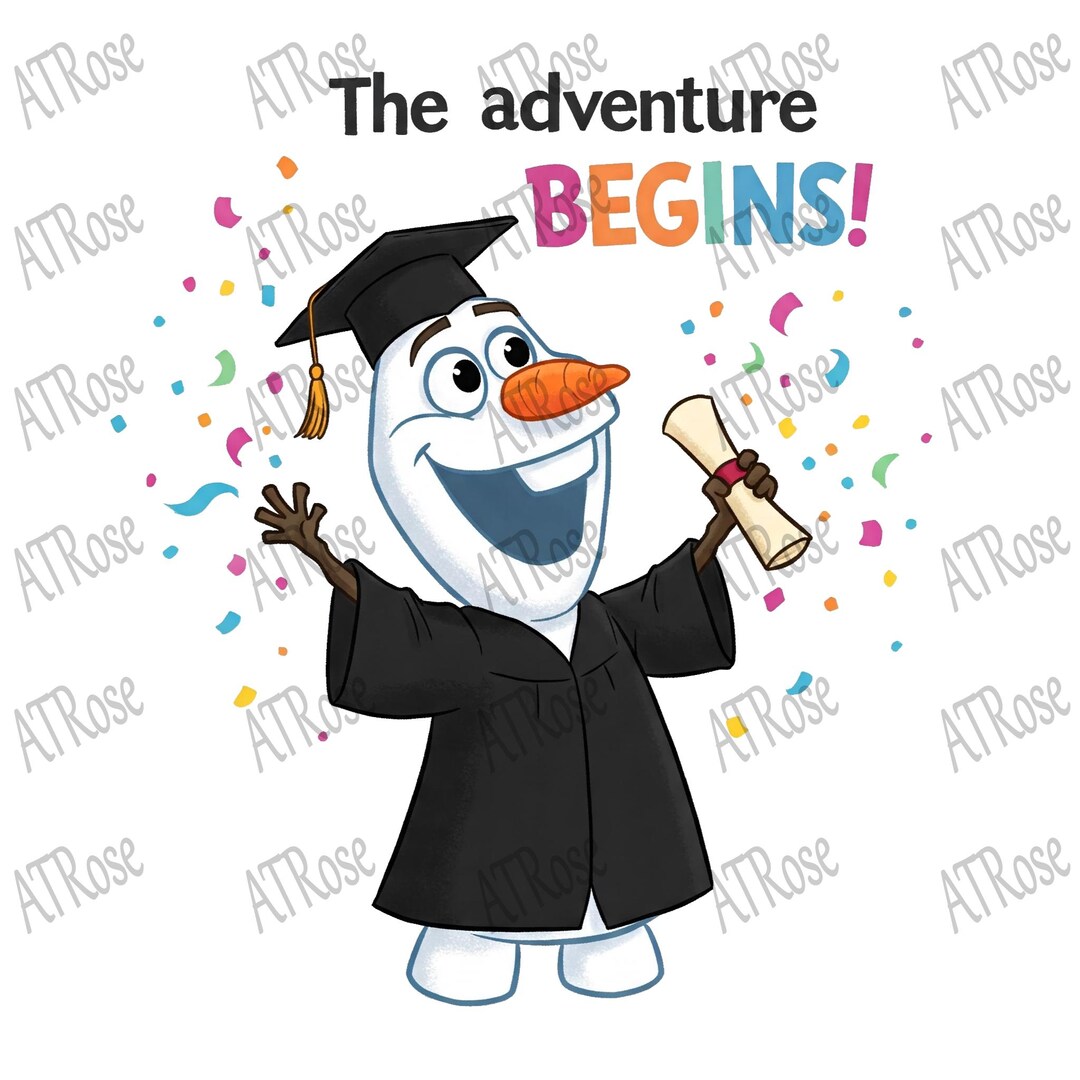 PNG - Olaf Graduation Celebration - Cute Disney Frozen Clipart - the ...