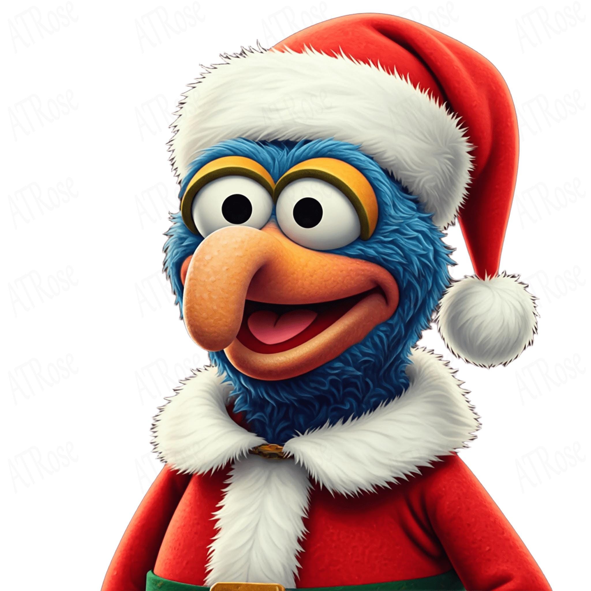 PNG - Gonzo From the Muppets in Santa Suit - Christmas Clipart ...