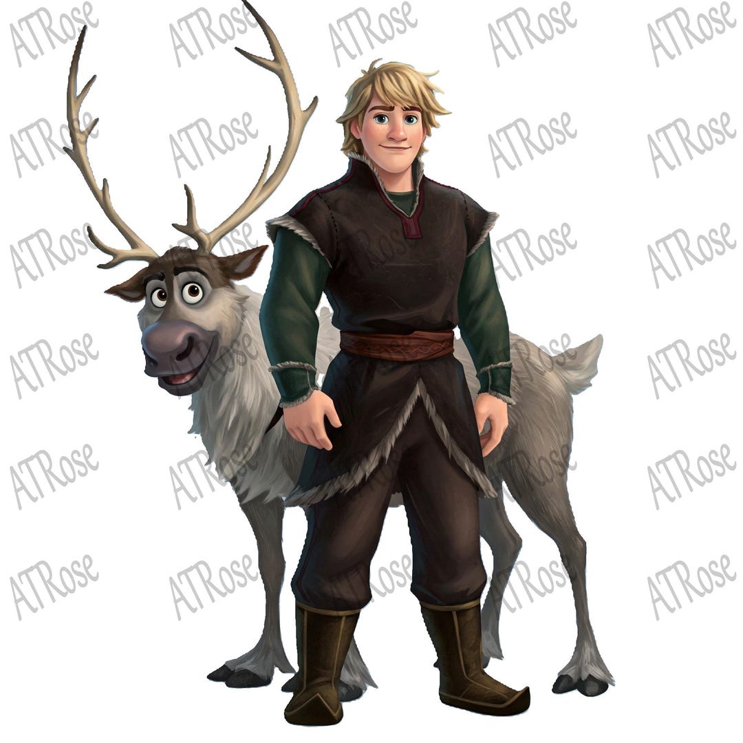 PNG - Kristoff and Sven From Frozen - Disney Characters Clipart ...