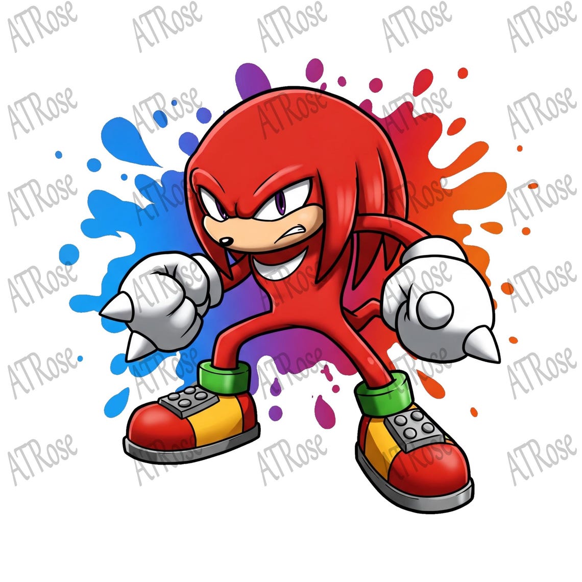 PNG - Knuckles the Echidna Clipart - Sonic Character Digital Art - Red ...