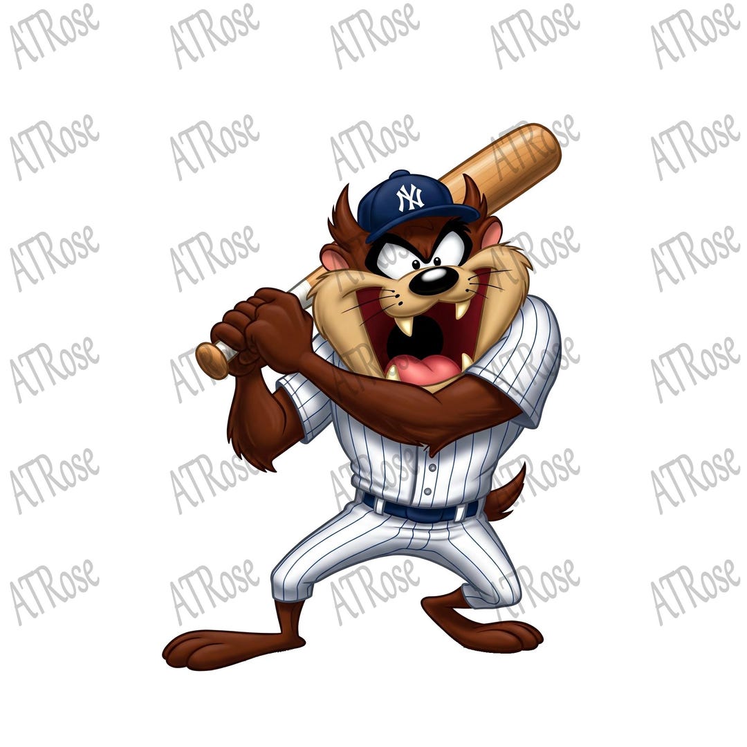 PNG - Taz Looney Tunes Baseball Player - Funny Character Clipart ...