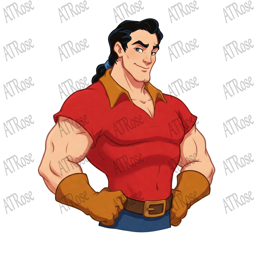 PNG - Gaston From Beauty and the Beast - Disney Villain Character ...