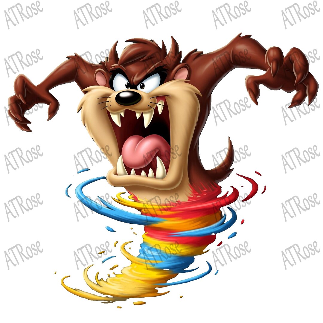 PNG - Tasmanian Devil Spinning Tornado - Looney Tunes Cartoon Art ...
