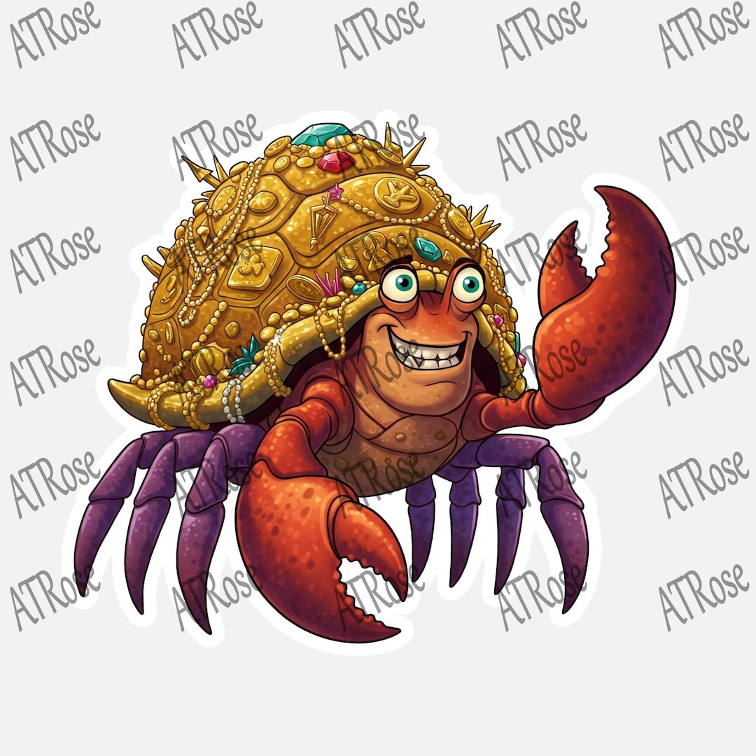 PNG - Tamatoa Sticker - Moana Villain - Shiny Treasure Crab Clipart ...