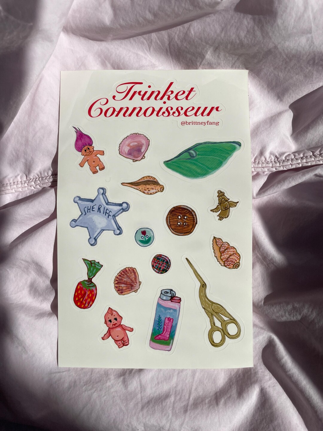 Trinket Sticker Sheet - Etsy