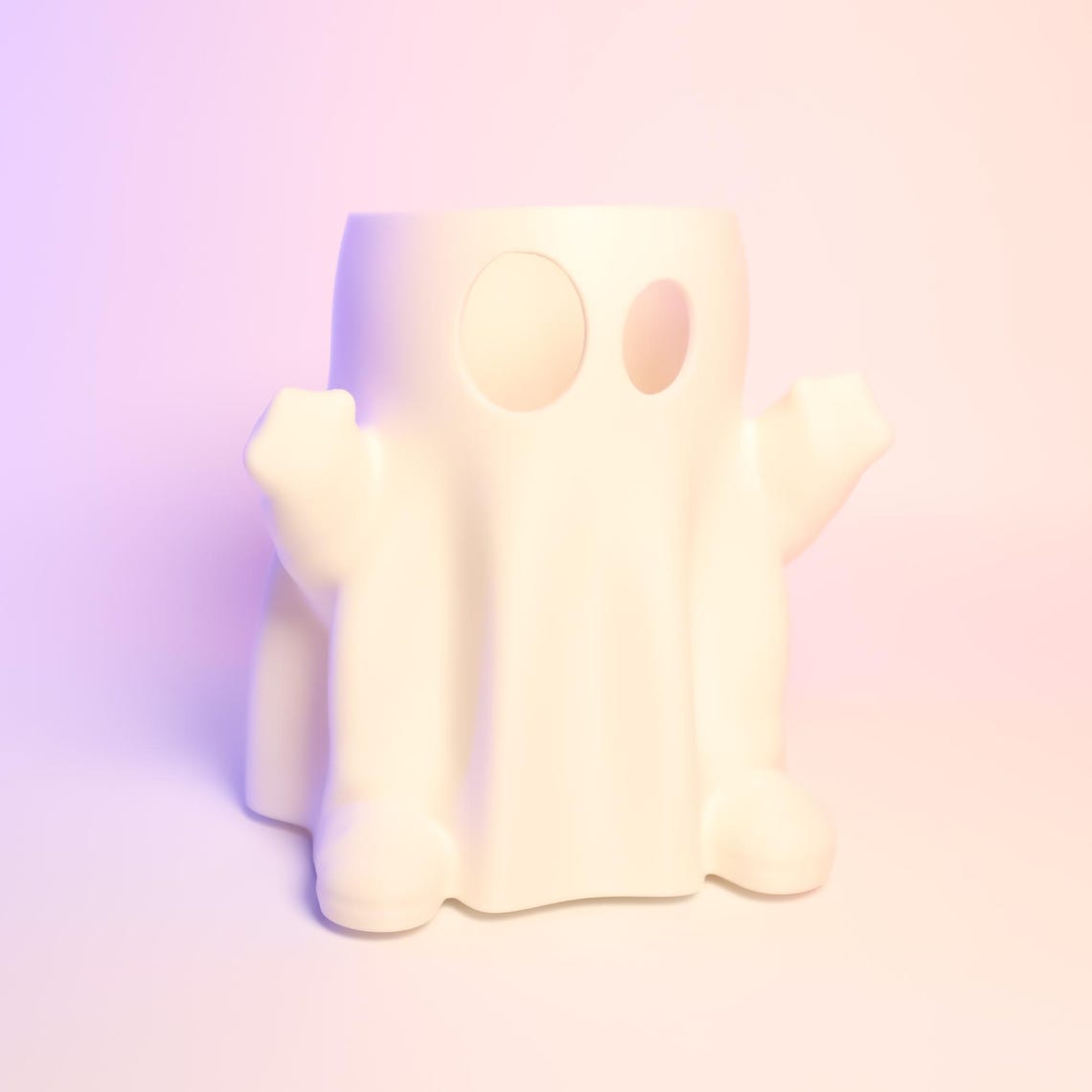 Ghost Container (silly Eyes) - Etsy