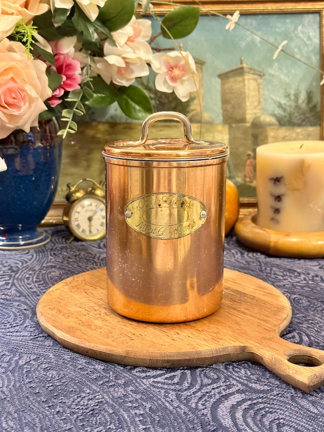 Copper Canister for Meat Drippings - Vintage - as Is - Etsy