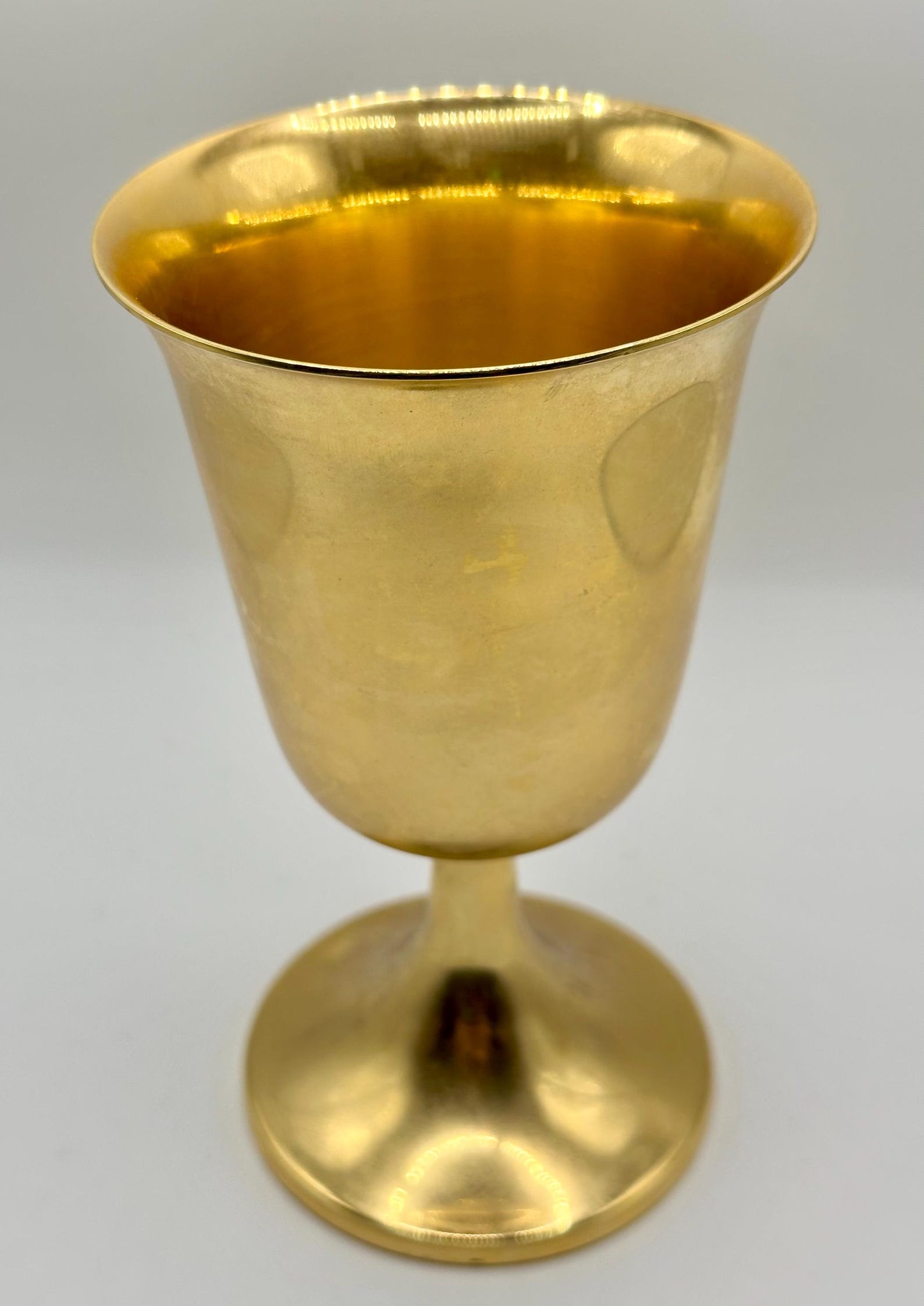 Vintage Beautiful Brass Drinking® Goblets set of 3 - Etsy