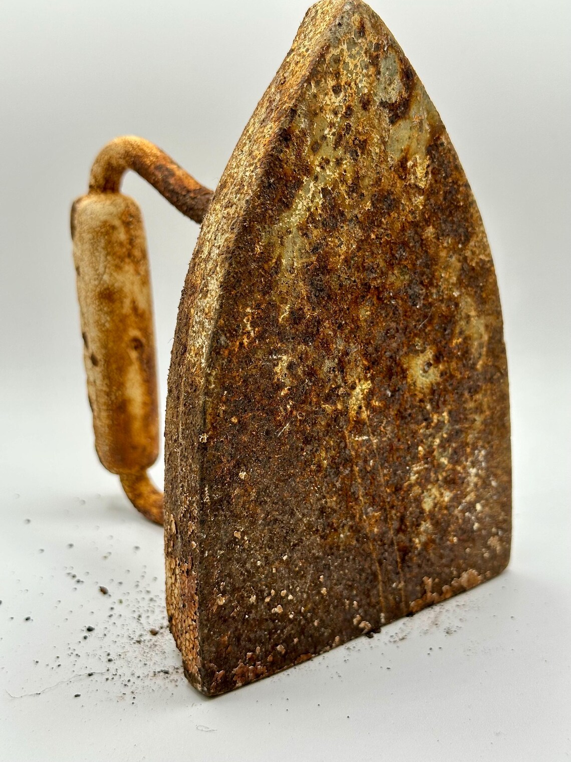 Primitive Rusty Crusty Vintage Flat Iron - Antique as is - Rust and All ...