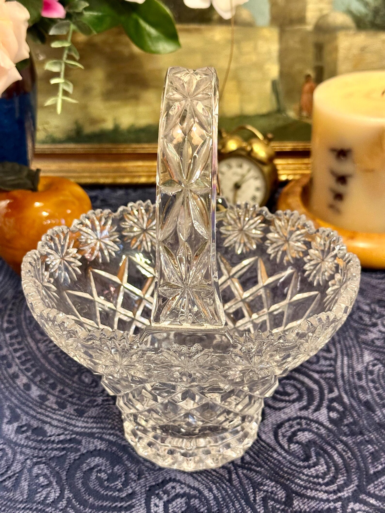 Waterford Marquis Lead Crystal Summer Daisy Vintage Basket 8” Tall - Etsy