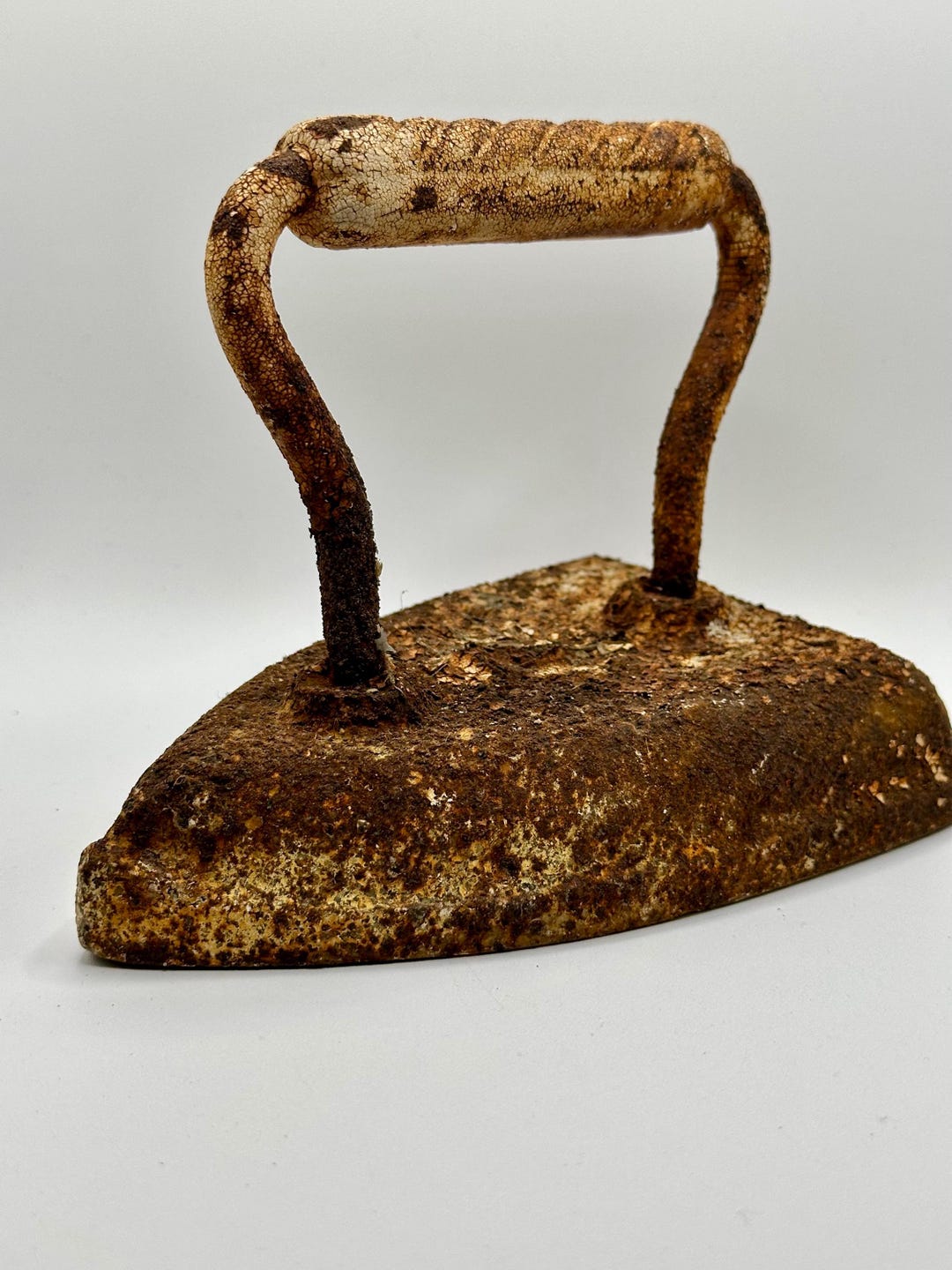 Primitive Rusty Crusty Vintage Flat Iron - Antique as is - Rust and All ...