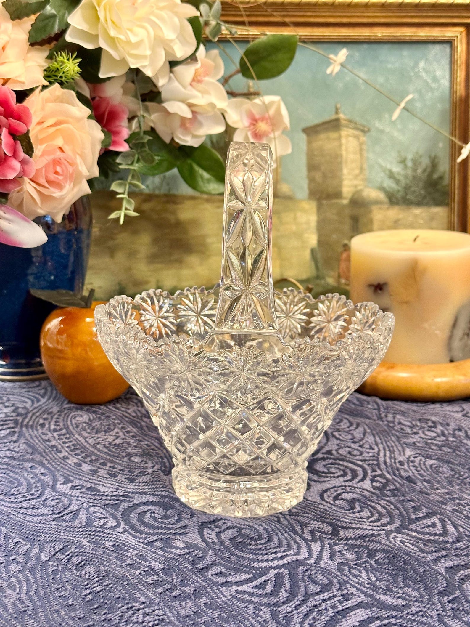 Waterford Marquis Lead Crystal Summer Daisy Vintage Basket 8” Tall - Etsy
