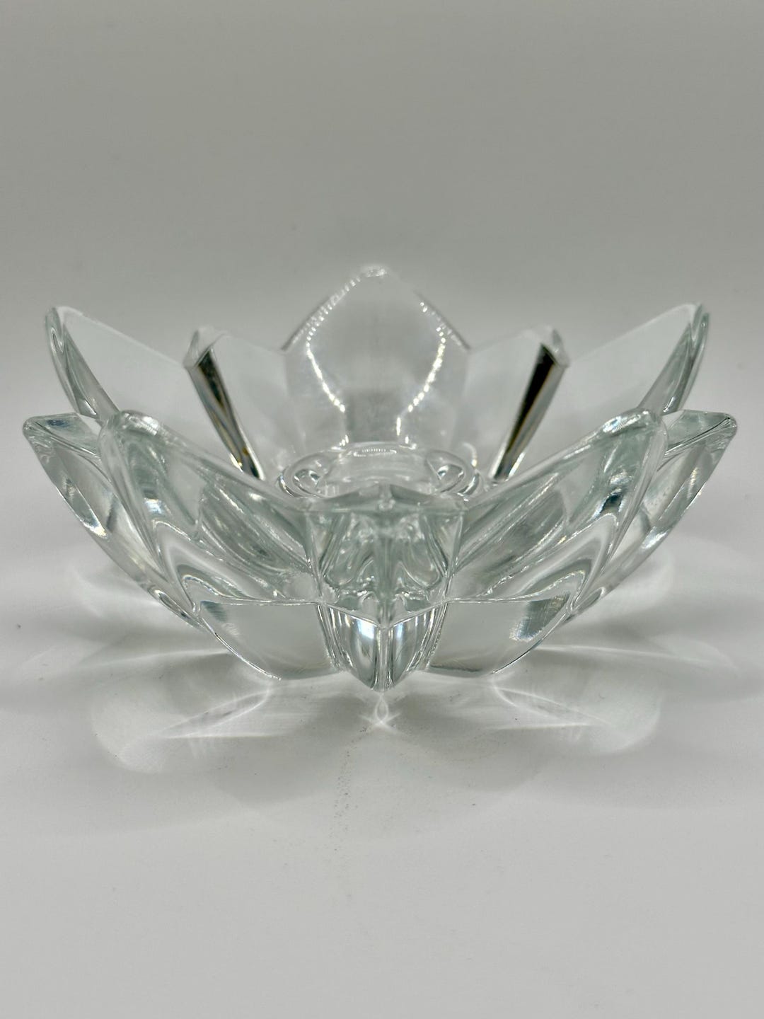Mikasa Nova Star Blossom Glass Candlestick Holder - Vintage- Single - Etsy