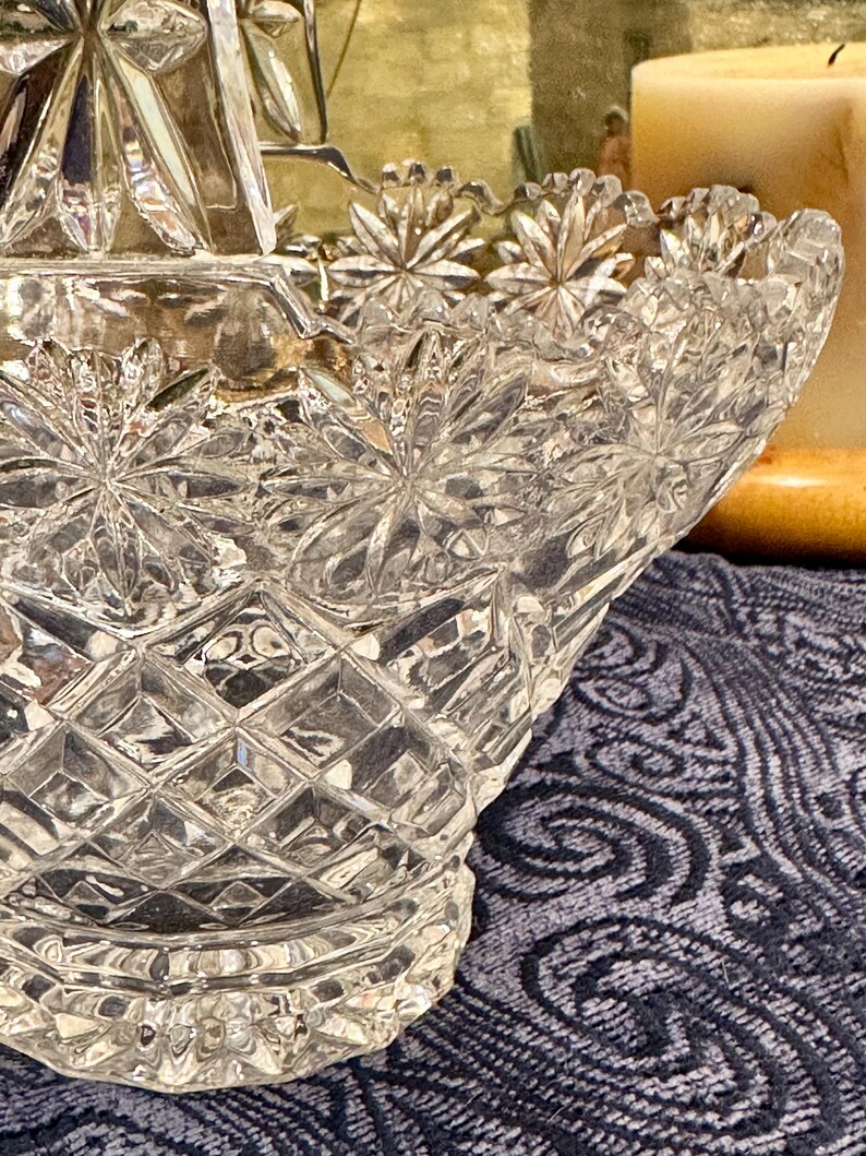 Waterford Marquis Lead Crystal Summer Daisy Vintage Basket 8” Tall - Etsy