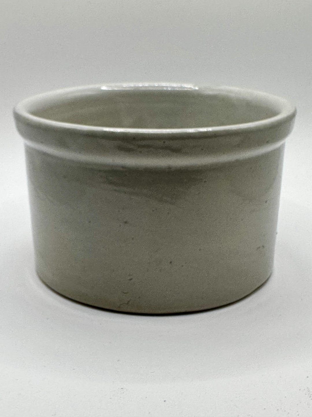 Vintage Small Stoneware Crock - Cream - as is - No Lid - Etsy