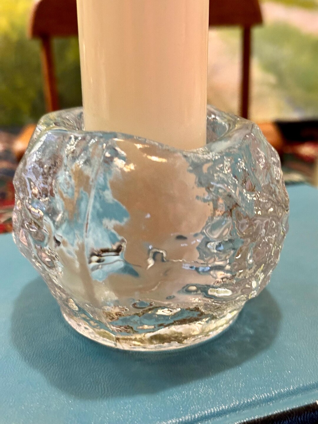 Kosta Boda Scandinavian Crystal Snowball Ice Candle Holder - 24% Lead ...